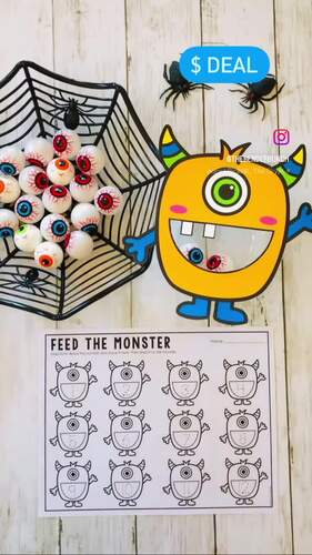 Feed the Monster - Halloween Counting 1 - 12 and 1 - 24 - Counting ...