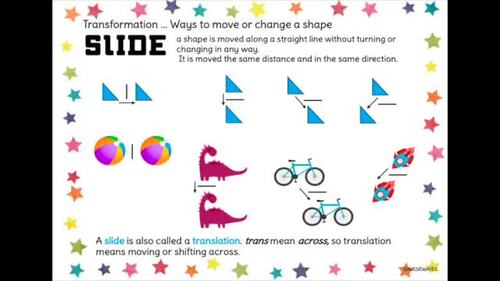 Flip Slide Turn Math Tasks by Aussie Waves | TPT