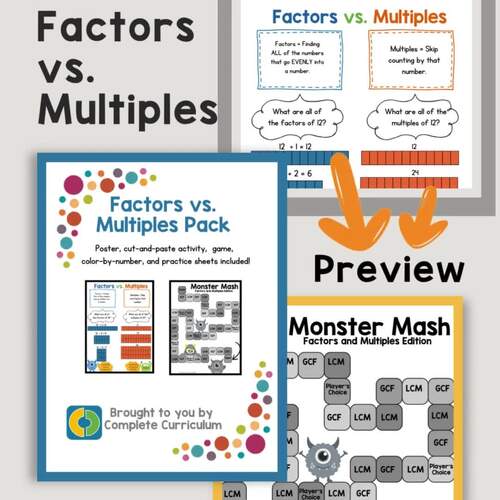 Factors and Multiples Comprehensive Bundle | Prime & Composite Numbers ...