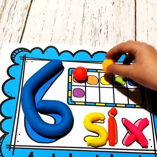 Numbers Playdough Mats With Ten Frames Number Sense Fine Motor Skills ...