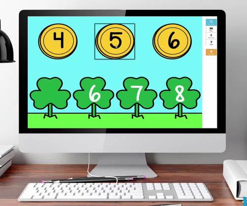 St Patricks Day Missing Number 0 to 20 Boom Cards - Sequencing Numbers