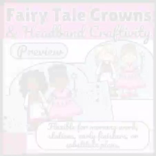 Book Character Crown Craft | Cinderella Writing Activity | Fairy Tale ...