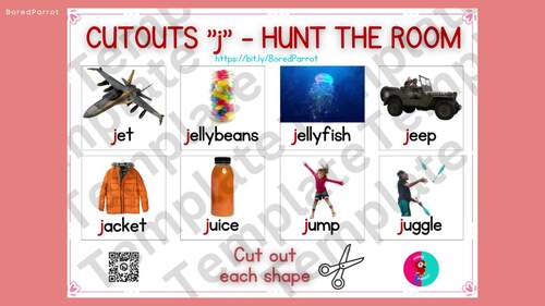 Write the Room Kindergarten - Letter "j": Writing / Vocabulary / Phonics