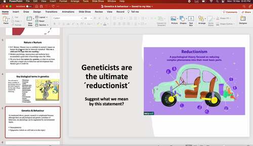 IB Psychology: Genetics & Behaviour (full unit) by Engaging Science for all