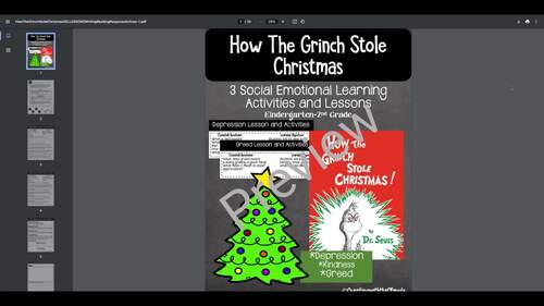 How The Grinch Stole Christmas {SEL LESSONS/Writing/Reading Response ...