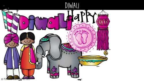 Diwali clip art, Deepavali clip art COLORED Version by Melonheadz Clipart
