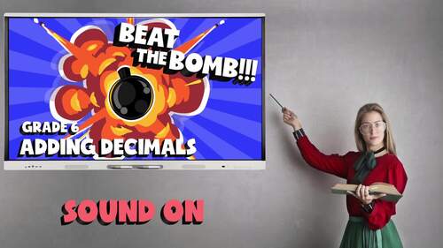 Spring Math BEAT the BOMB Game - Gr 5-8 No Prep Interactive Math Activity