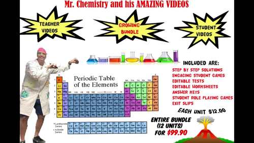 Unit 1 Teacher video 1 by Mr Chemistry and his AMAZING VIDEOS | TPT