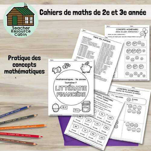 Grade 2/3 Ontario FRENCH Math Workbooks (Full Year Bundle) | TPT