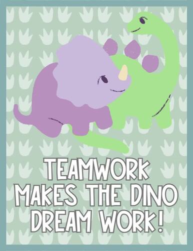 Dinosaur Classroom Posters l 10 Editable Dinosaur Themed Class Posters