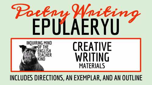 Epulaeryu Halloween Poetry Activity for High School Creative Writing