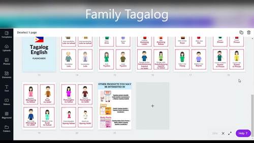 Family Tagalog flashcards by Language Forum | TPT
