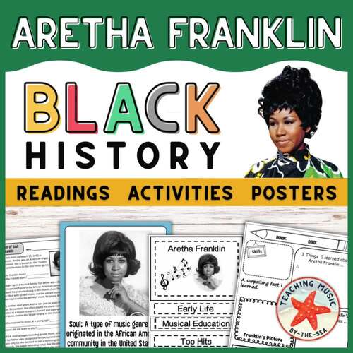 Aretha Franklin Lesson Black Musician Black History Month Music Activities