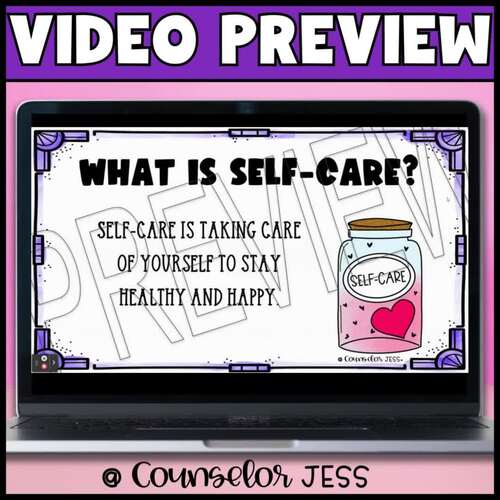 Self-Care Lesson Strategies Mental Physical Emotional Wellness | TPT