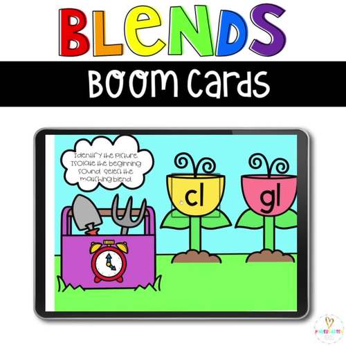Boom Cards Blends Digital Activities Distance Learning by Kindergarten ...