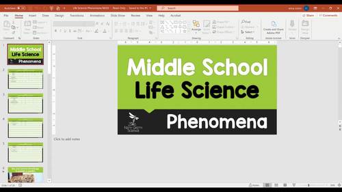 Phenomena – NGSS Middle School Life Science | TPT