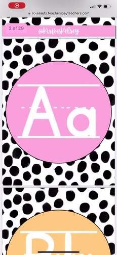 BRIGHT Black and White Classroom Decor Handwriting White Font Alphabet ...