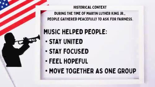 How Music Becomes a Message – Martin Luther King Jr. Day Music Lesson 5-8