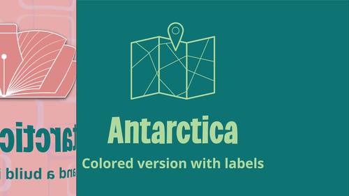 Antarctica map clip art pack - complete and layered by Working Dog ...