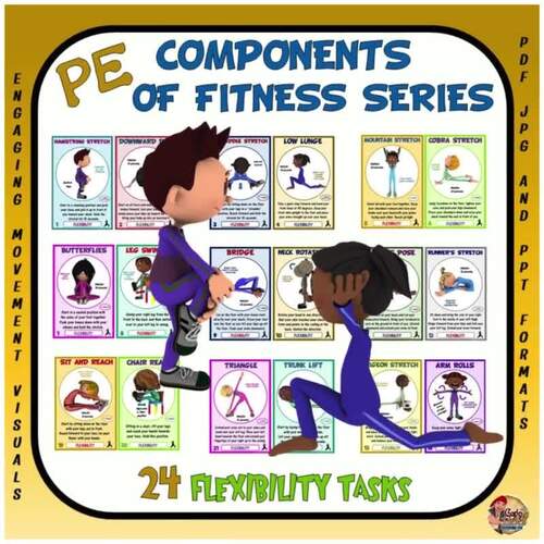 PE Fitness Components - 24 Physical Education Activity; Flexibility ...