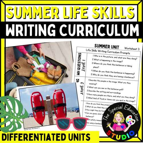 Seasonal BUNDLE Functional Life Skills Special Education Writing ...