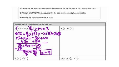 Solving Equations & Inequalities Complete Unit with Videos (Algebra 1 Unit 2)