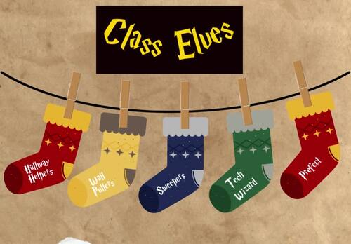 Harry Potter Theme Classroom Jobs - Editable by Teaching n Treasures