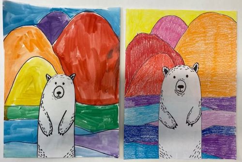 coloring pages of ted harrisons paintings