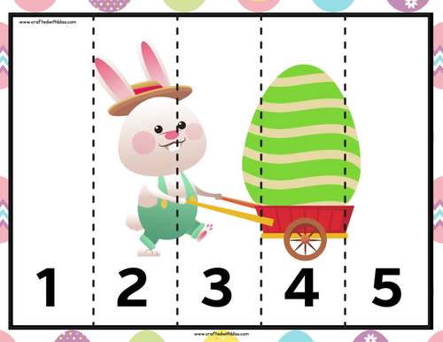 Easter Alphabet and Number Order Puzzle (Math and Literacy Center)