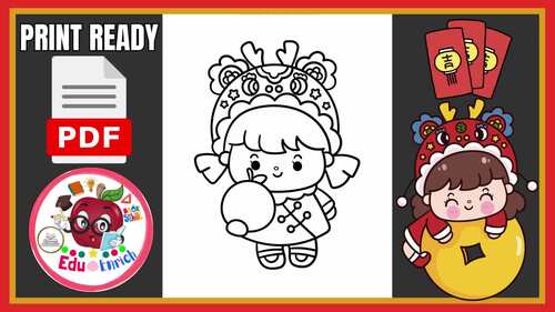 Chinese New Year | Year of the Snake Coloring Pages for Early Learners