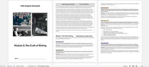 Module C: The Craft of Writing - Full Study Guide | TPT