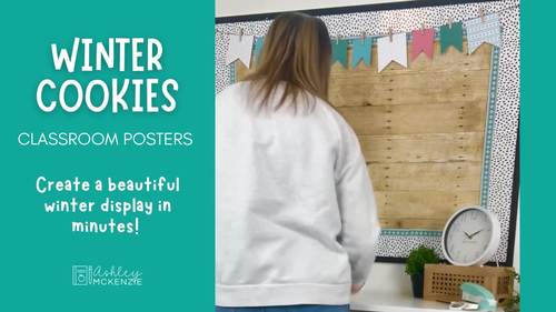 Winter Cookies Classroom Decor Bundle by Ashley McKenzie | TPT