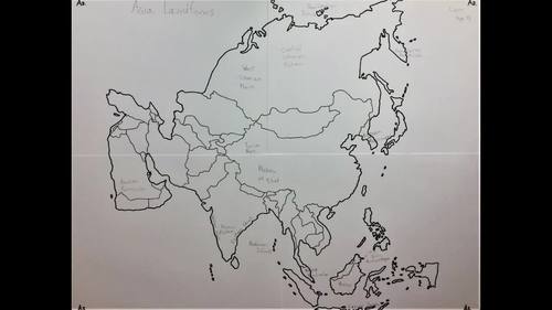 Montessori Maps & Research - Asia by Child's World Geography | TPT