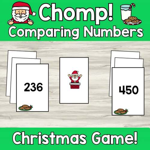Christmas Comparing & Ordering Numbers Game | Math Center Station ...