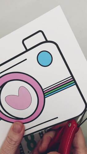 Camera End of the Year Printable Activity for Memory Craft Summer Activity