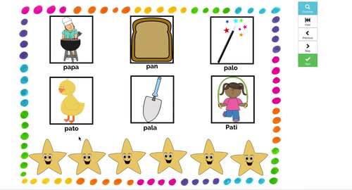 Articulation in Spanish /p/ words- Fonema /p/- Boom Cards | TPT