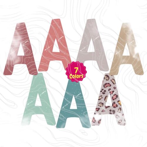Grunge Leopard Autumn Bulletin board letters and Number | Fall Doodle ...