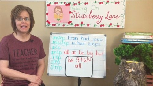 VIDEO: Reading: Set 1. Lesson 26. Word Family Pattern -ep | TPT