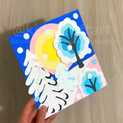 Snow Day Christmas tree Craft Winter Forest December January Activities ...