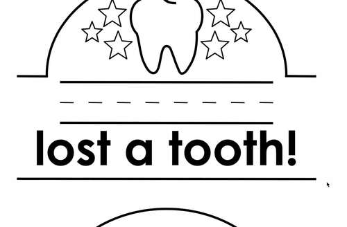 Lost Tooth Crown and Certificate by MrsDZsLittleLearners | TPT