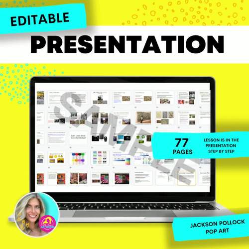 Jackson Pollock Pop art Lesson 7 -Presentation Zip file Download