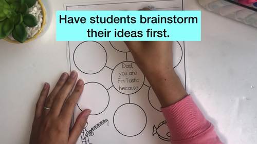 Fish Father's Day Craft by Tidy Up and Teach | Teachers Pay Teachers