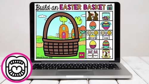 Spring & Easter Themed Articulation BOOM Cards | Build a Basket for Teletherapy