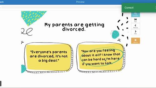 Empathetic Responses: Boom Cards by Peaceful PLAY | TpT