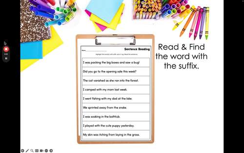 Adding Suffixes ed and ing Worksheets Games Drop Rule Double Rule