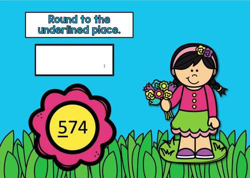 Rounding to the Nearest 10 and 100 Math Boom Cards by 3rd Grade Engaged