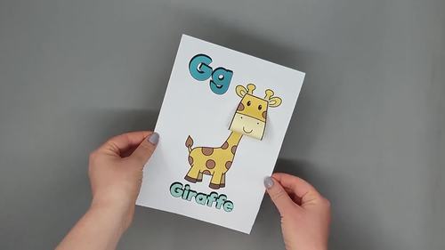 Letter G – 3D Craft by 10 Minutes of Quality Time | TPT