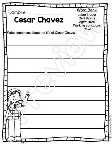 Hispanic Heritage Month Inspirational People Writing Pages | Herencia ...