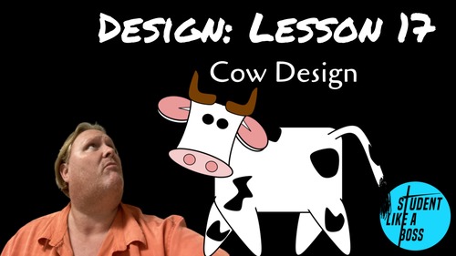 STEAM Cow Design: Digital Art Google Drawings Lessons and Tech Sub Plans