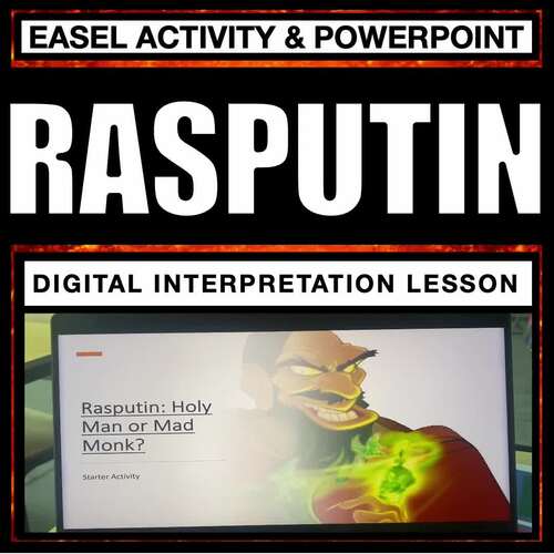 Rasputin Lesson | Imperial Russia Card Sort by Dan's History Highway